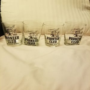 Other | Vintage 5s Vegas Vic Pioneer Club Bar Glasses | Poshmark